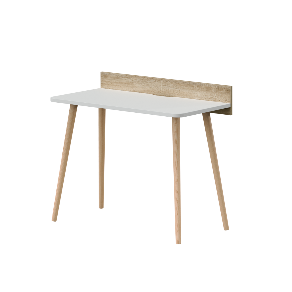 Secretária de Design Nórdico com Passa-cabos Faro - Lourini